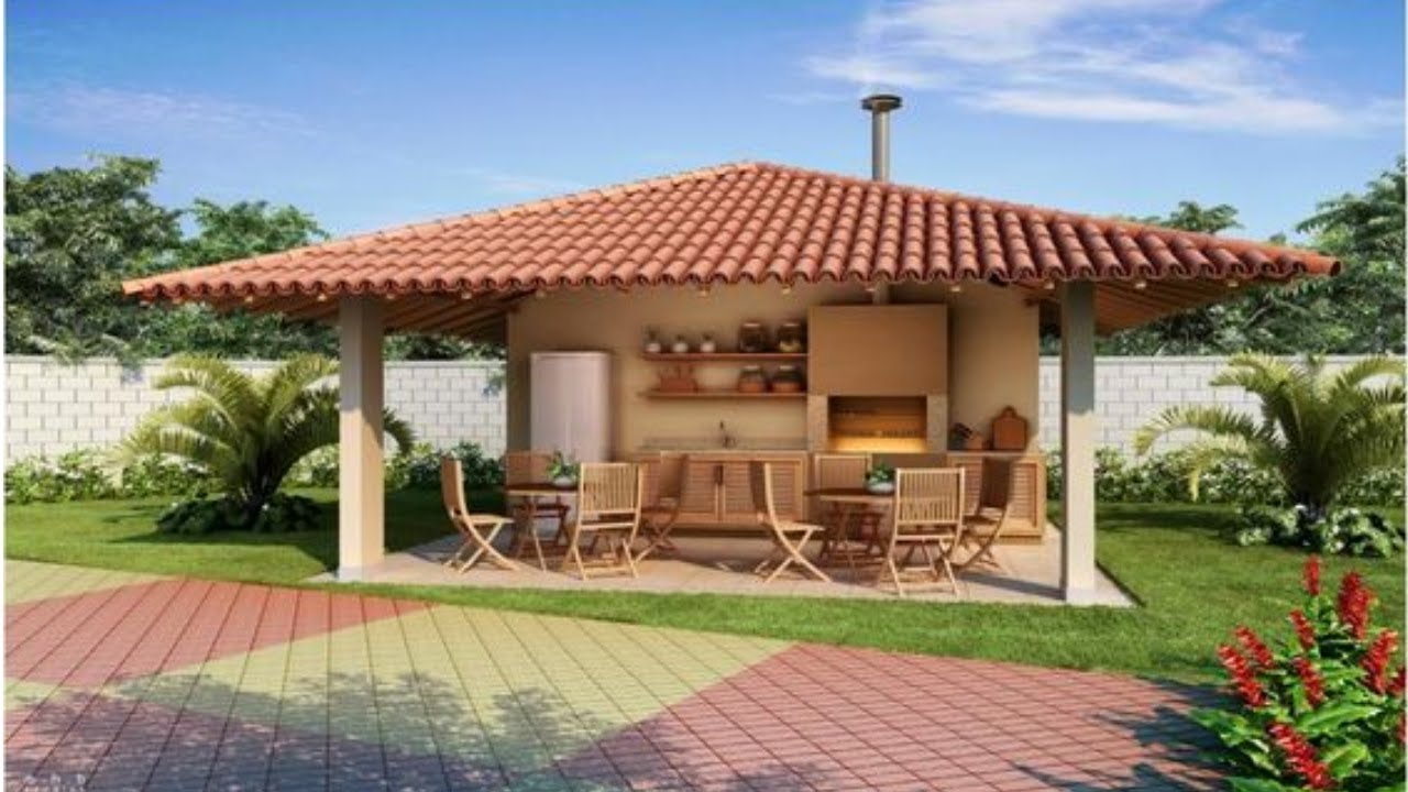 Top 32 Ideias de QUIOSQUES com CHURRASQUEIRAS Simples e Aconchegantes ...
