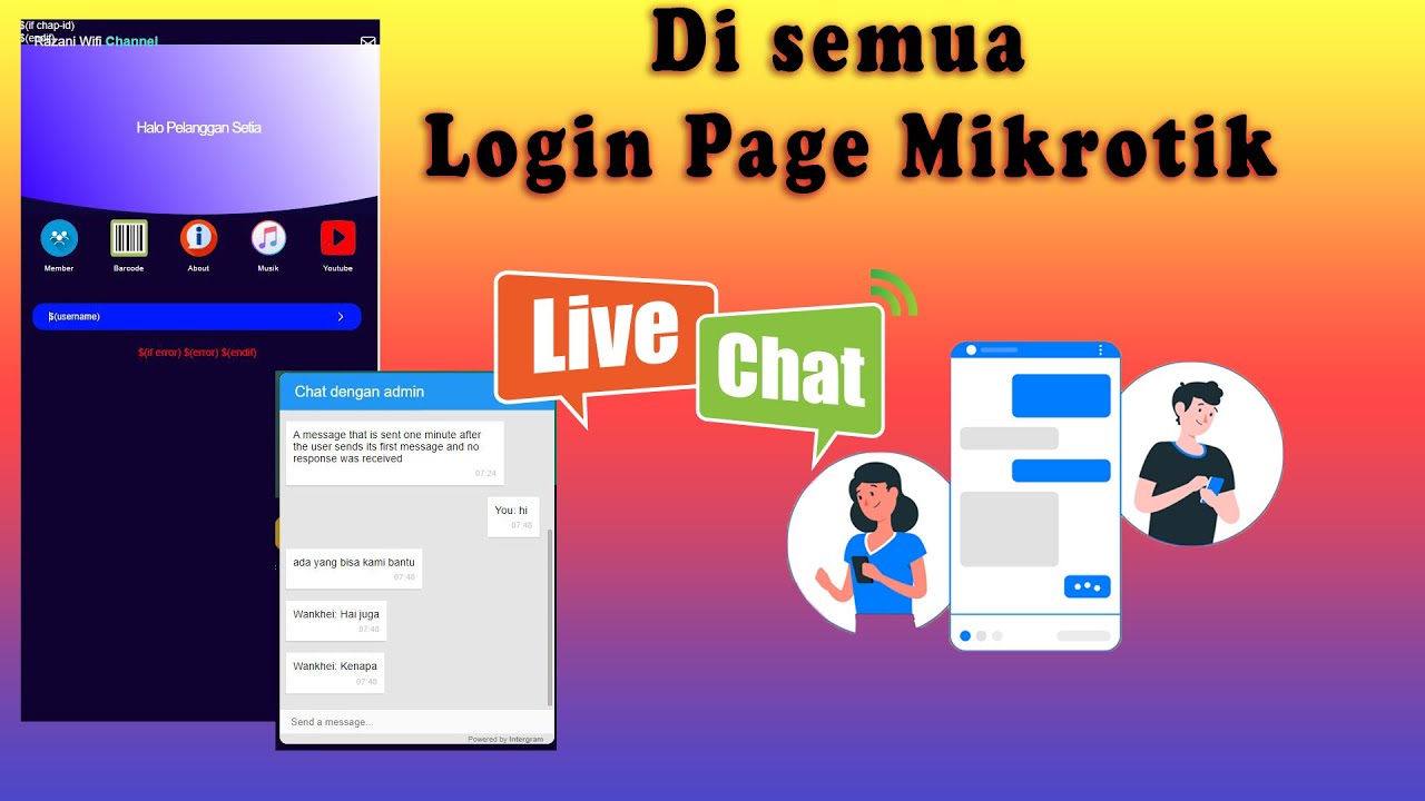 Live Chat Di Halaman Awal Login Hotspot - Tanpa Internet - YouTube