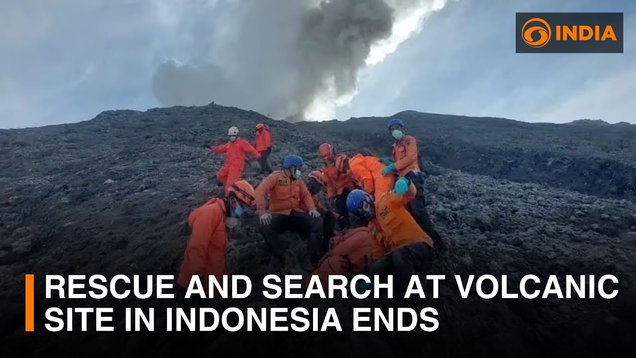 Rescue and search at volcanic site in Indonesia ends | DD India - YouTube