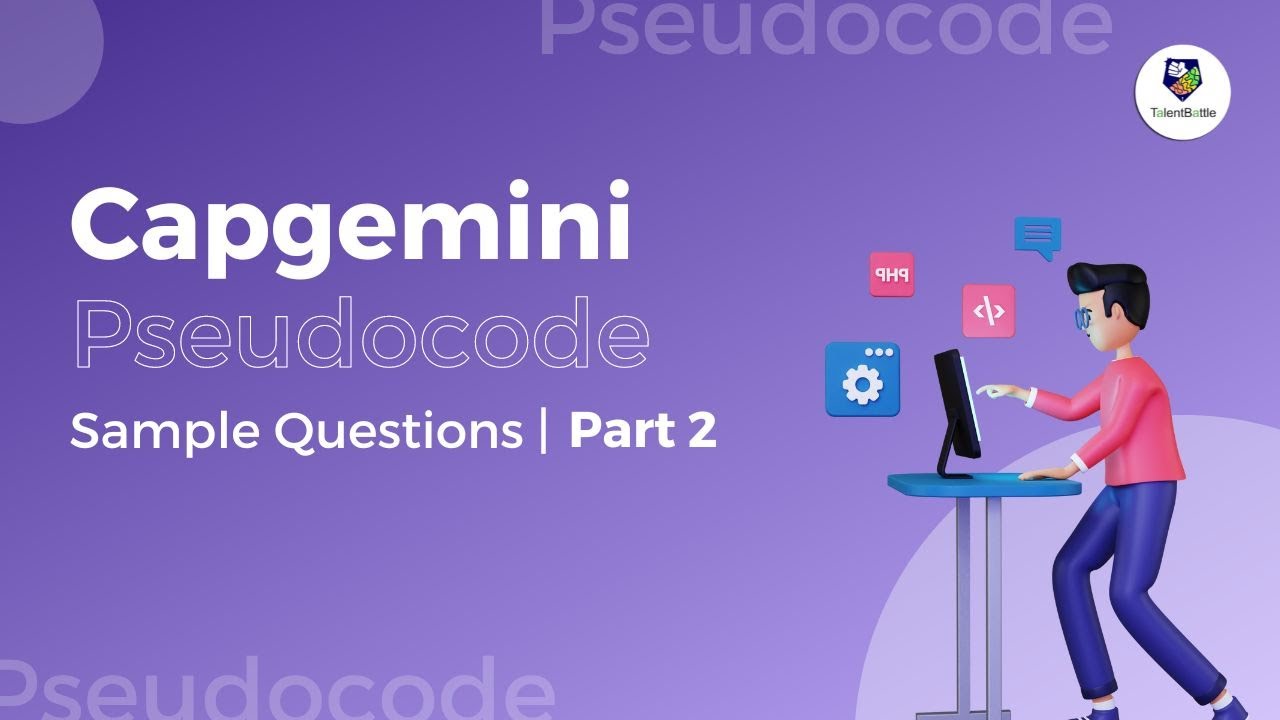 (Important)Capgemini Pseudo code Questions | How to solve Pseudo code ...