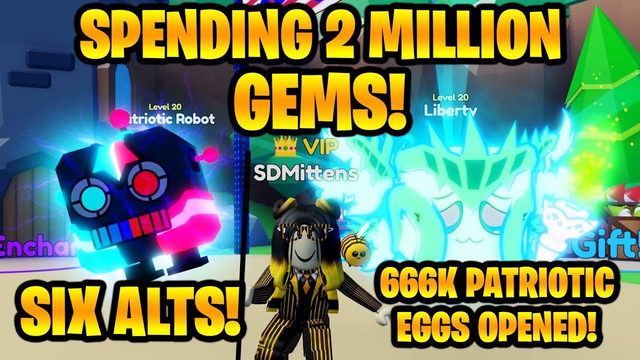I Spent 2 Million Gems on Patriotic Egg in Mining Simulator 2! - YouTube