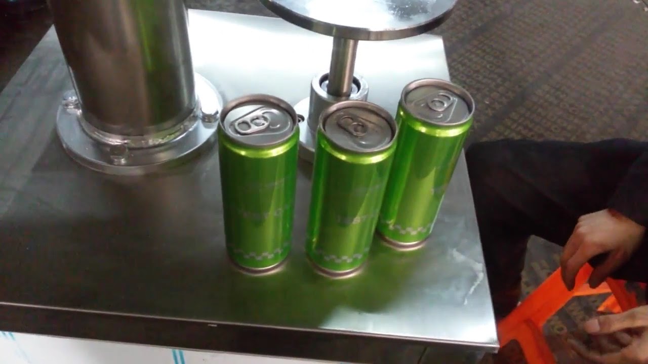 Beverage aluminum can packaging machine /beverage can sealing machine ...