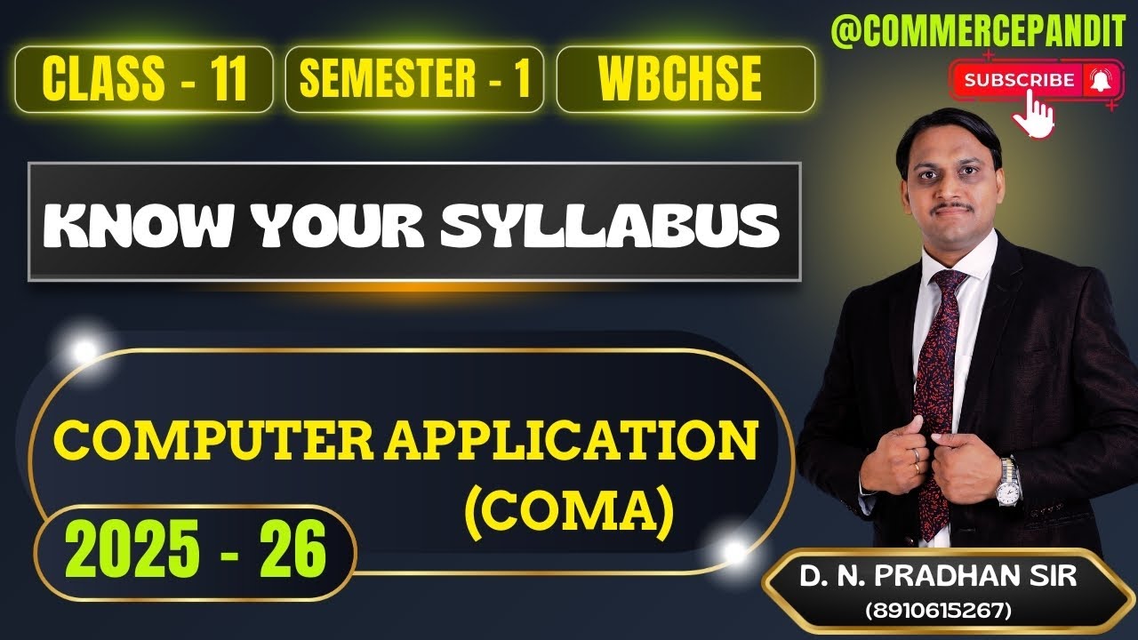 Modern Computer Application (COMA) - Syllabus & Marks Distribution ...