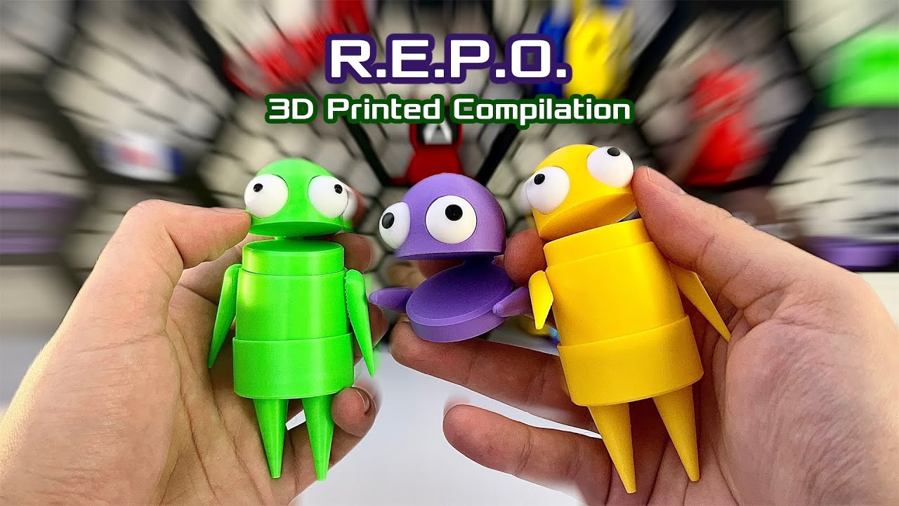 3D Printed R.E.P.O. Figures Compilation | Print & Assembly Showcase ...