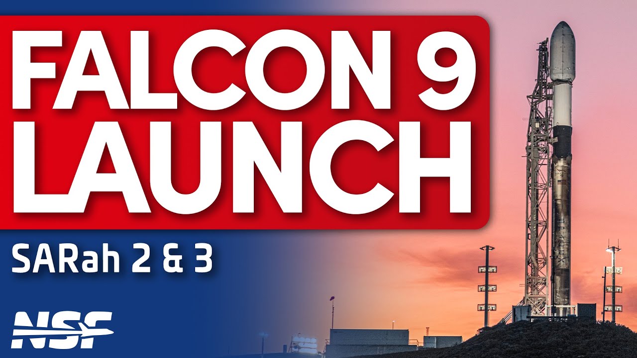 SCRUB: SpaceX Falcon 9 Launches SARah 2&3 - YouTube