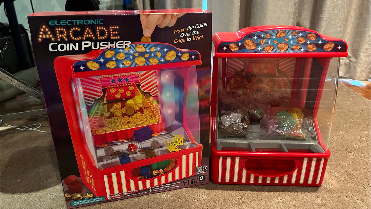 Unboxing and Testing Electronic Arcade Coin Pusher! - YouTube