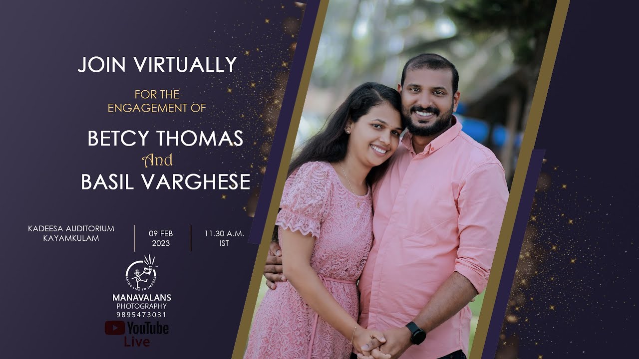 Betcy Thomas & Basil Varghese Engagement Day - YouTube