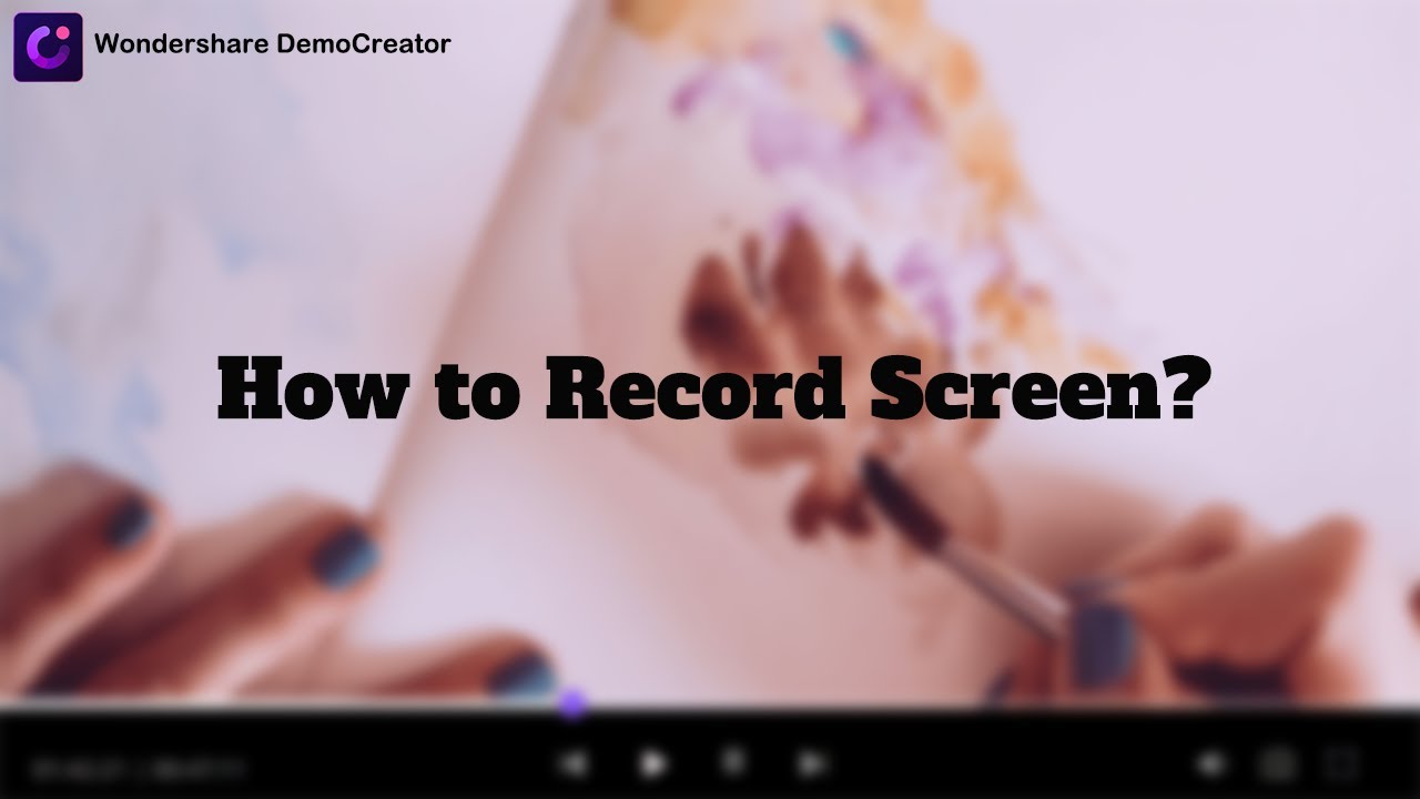 How to record screen with wondershare democreator? - YouTube