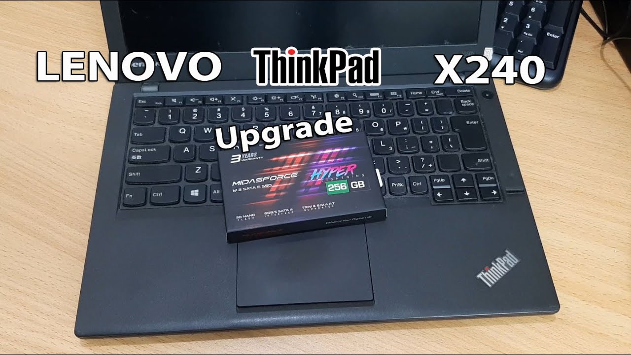 Lenovo Thinkpad X240 Upgrade SSD M.2 Sata - YouTube
