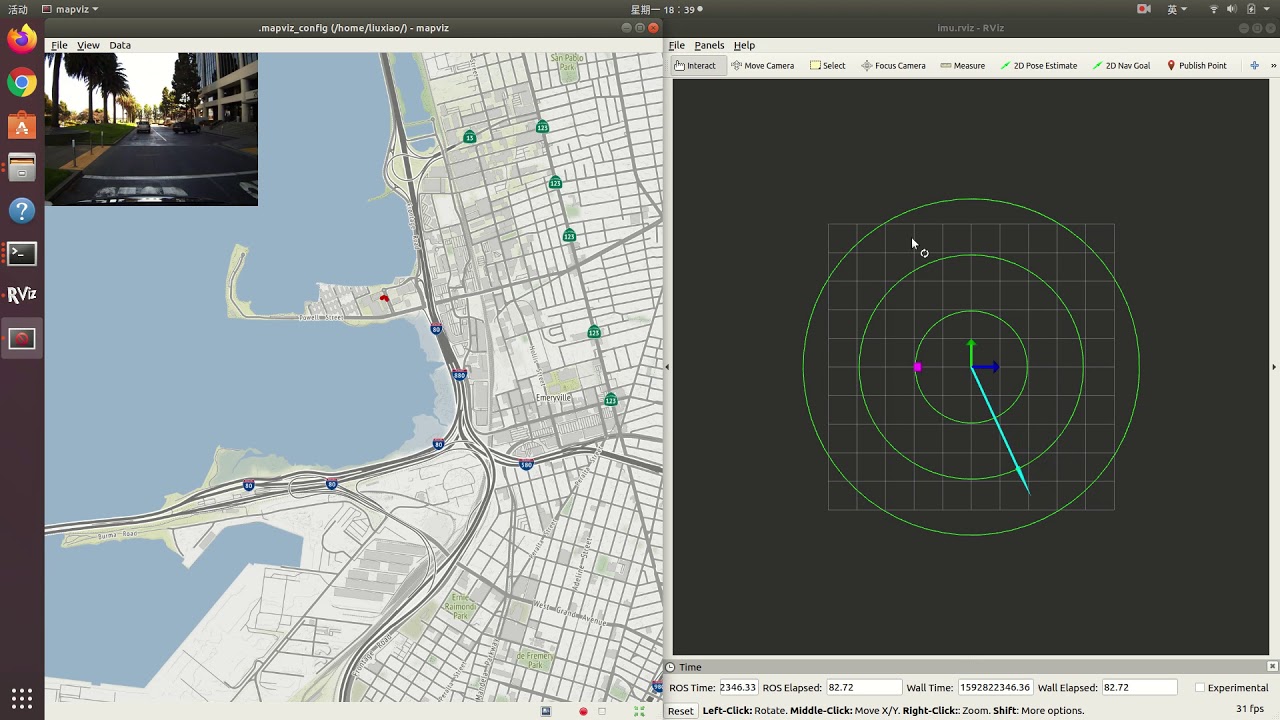 Visualization Project of Automatic Driving Data Based on ROS - YouTube