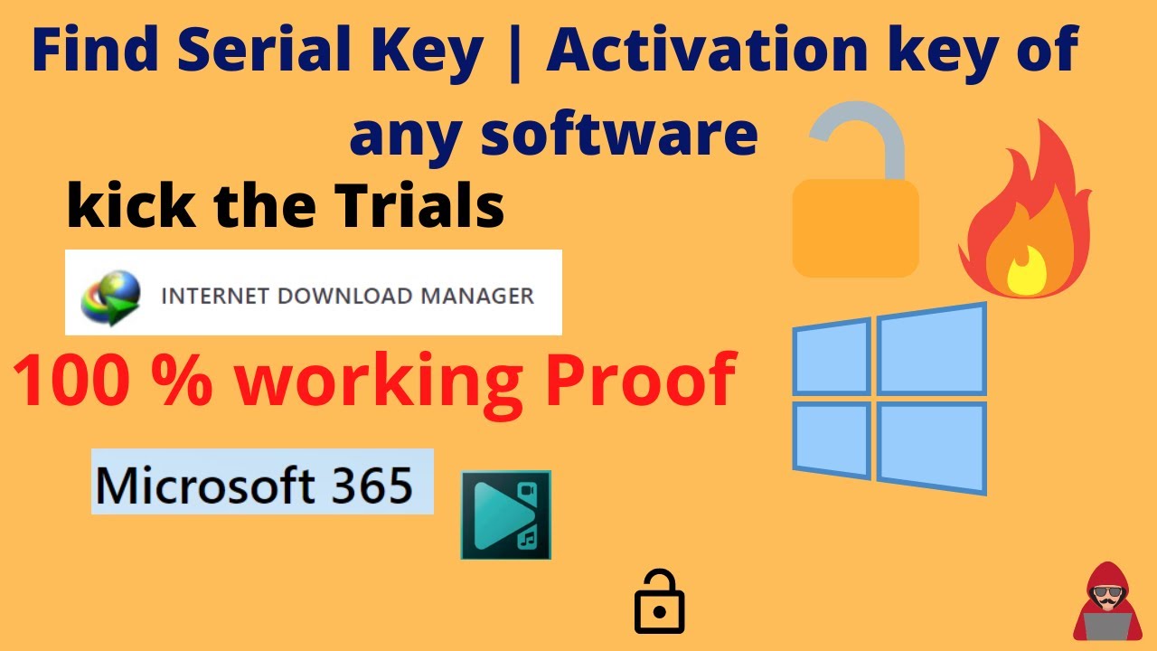 How to find activation key of any software | Hack activation key | Get ...