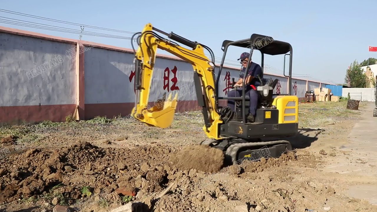 HW18 1.8ton mini excavator - YouTube