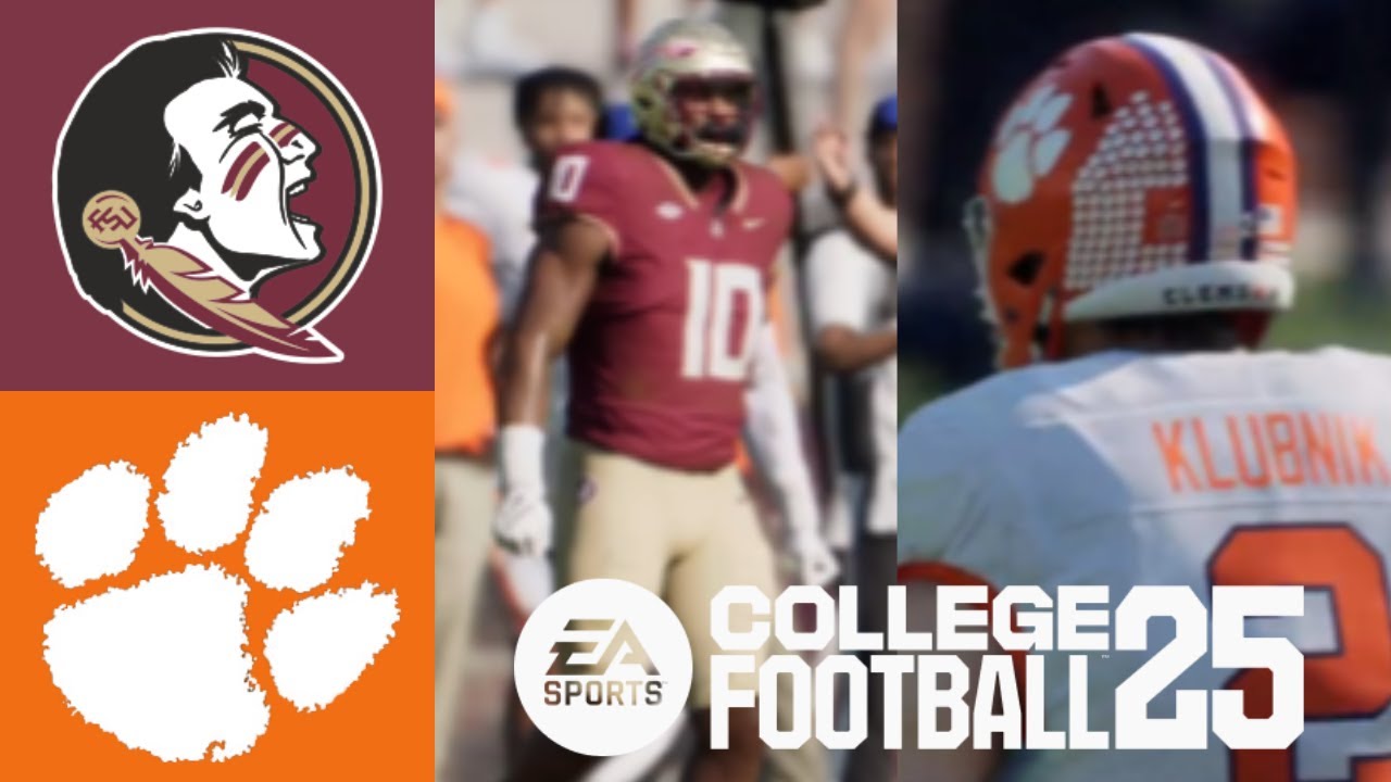 Florida State vs Clemson | College Football 25 FULL GAME SIMULATION ...