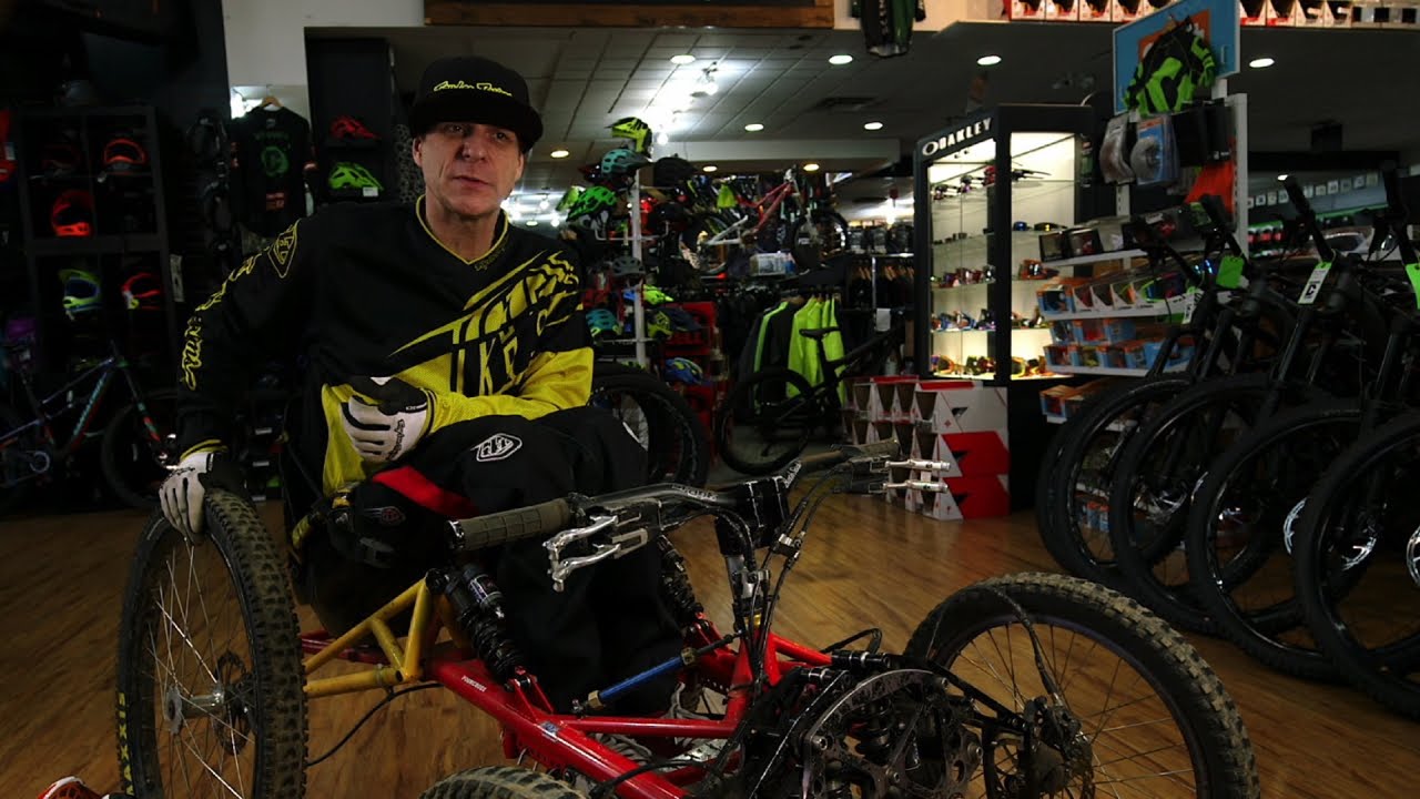 Check Out This Man's Home-Hacked Paraplegic Mountain Bike - YouTube
