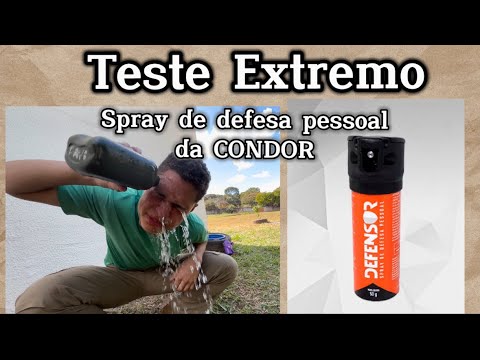 Teste do Spray de defesa pessoal Defensor da marca CONDOR - YouTube