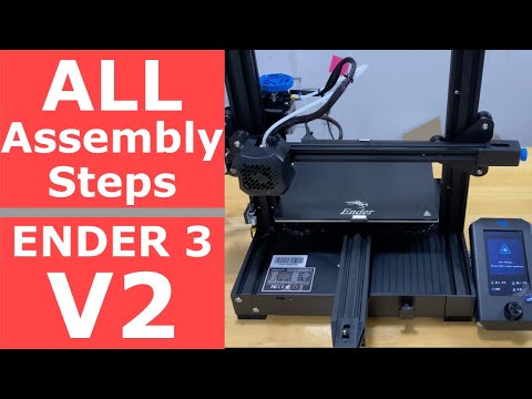Creality Ender 3 v2 all assembly steps detailed - YouTube