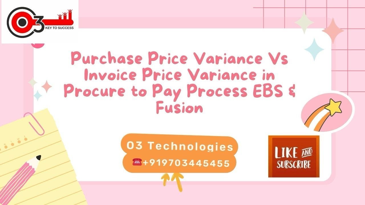Purchase Price Variance Vs Invoice Price Variance in Procure to Pay ...