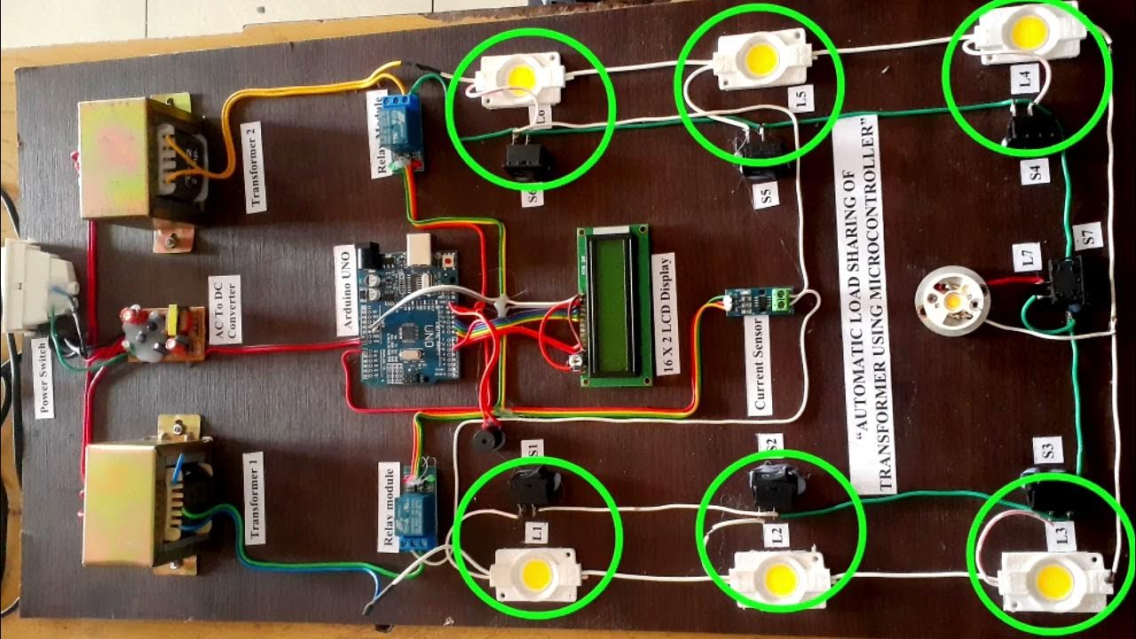 AUTOMATIC LOAD SHARING OF TRANSFORMER USING MICROCONTROLLER - YouTube