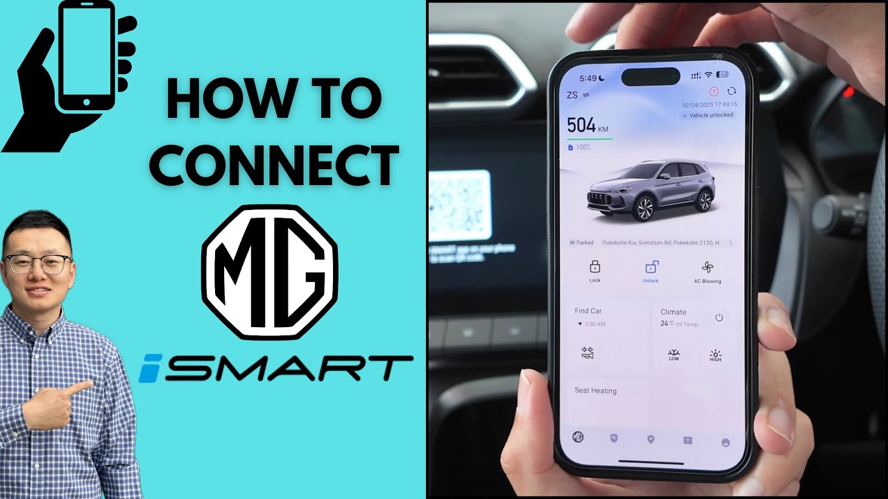 MG Tutorial - How to Connect MG iSmart (2025 AU & NZ) - MG3, ZS, HS ...