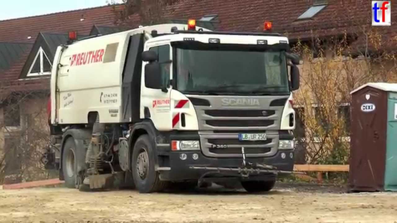 SCANIA P 360 w. Faun Viajet 7 Expert Road Sweeper / Kehrmaschine ...