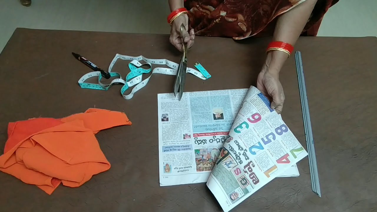 blouse paper cutting with simple tips//for biginers/clear explanation ...