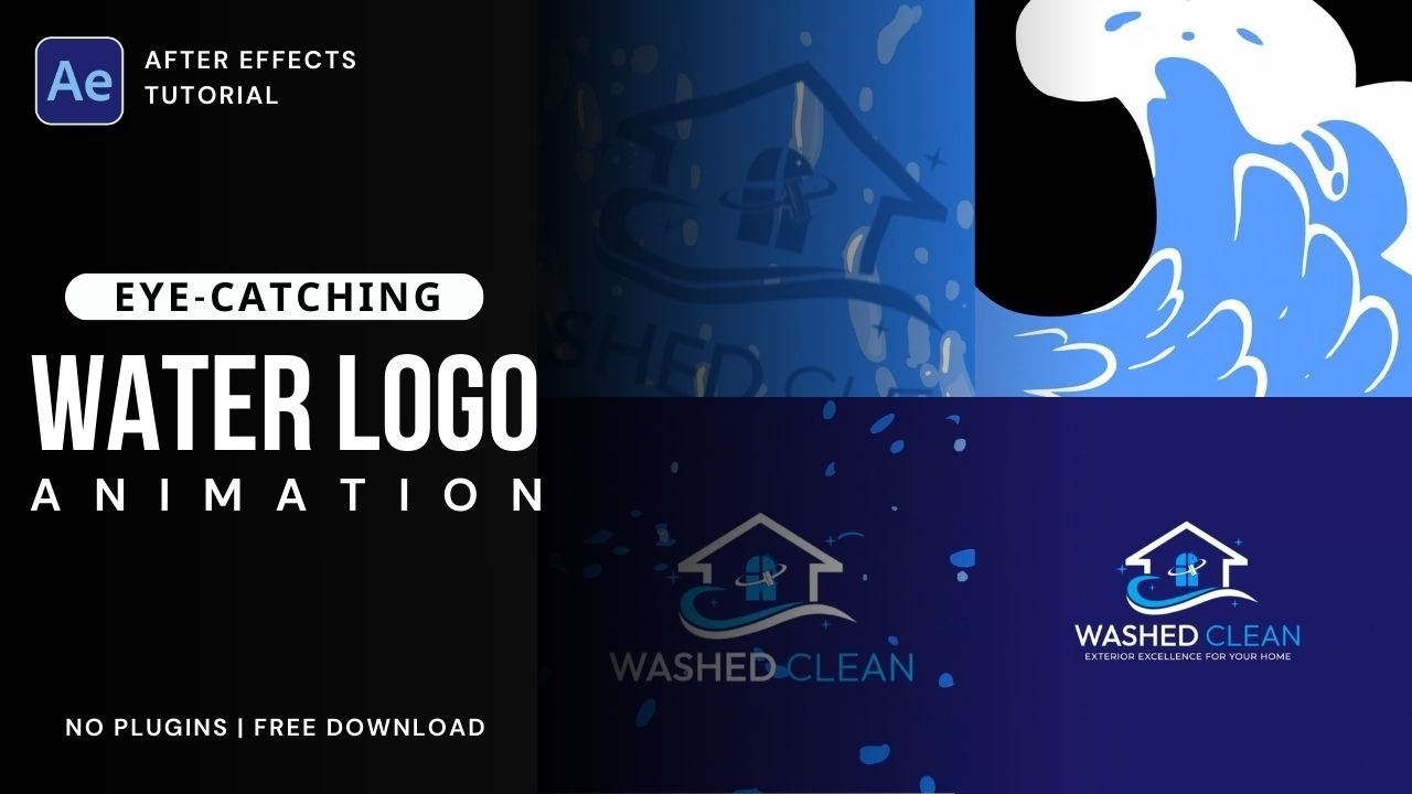 After Effects Tutorial - Eye Catching Water Logo Animation - No Plugins ...