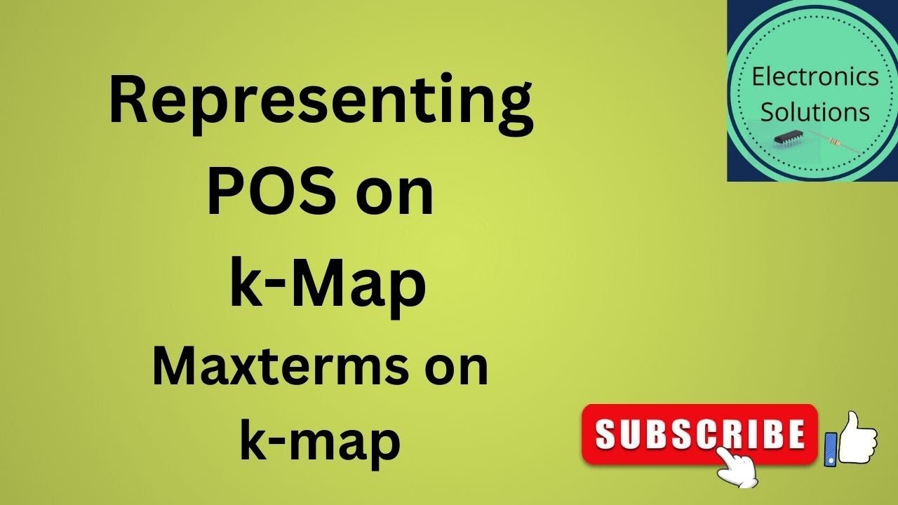 Representing Product Of Sum(POS) terms on k-map|Maxterms on K-map ...