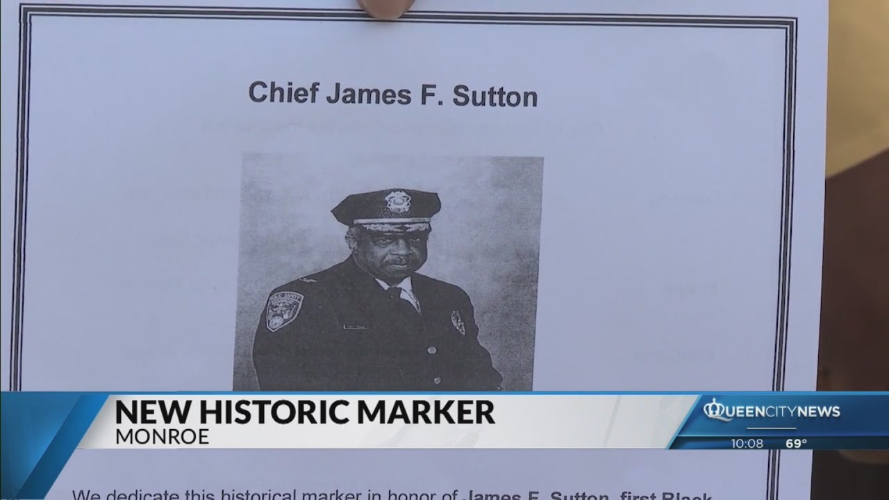 Monroe Police recognize first Black police chief with historical marker ...