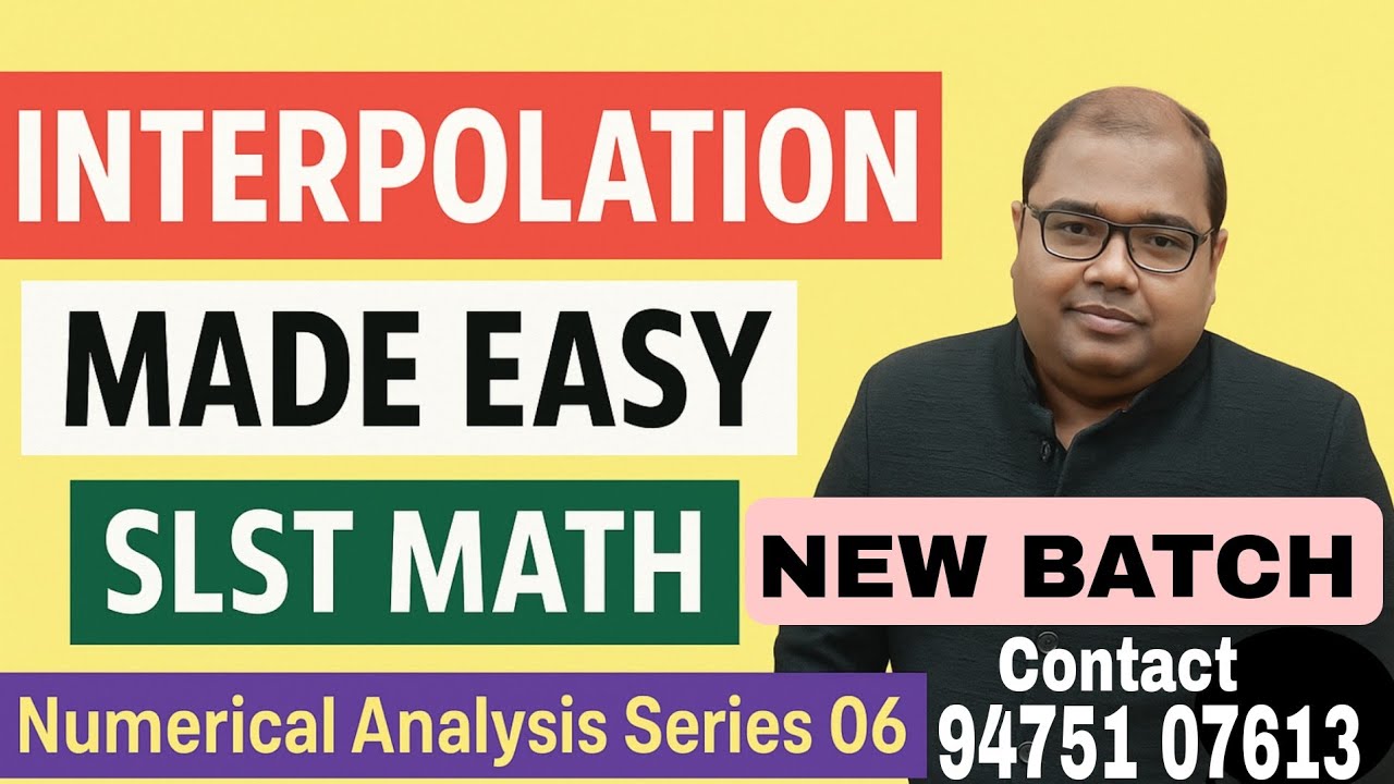 Interpolation Made Easy | Numerical Analysis Series | Anko Chorcha by Timir Sir (SLST Math)PART ...