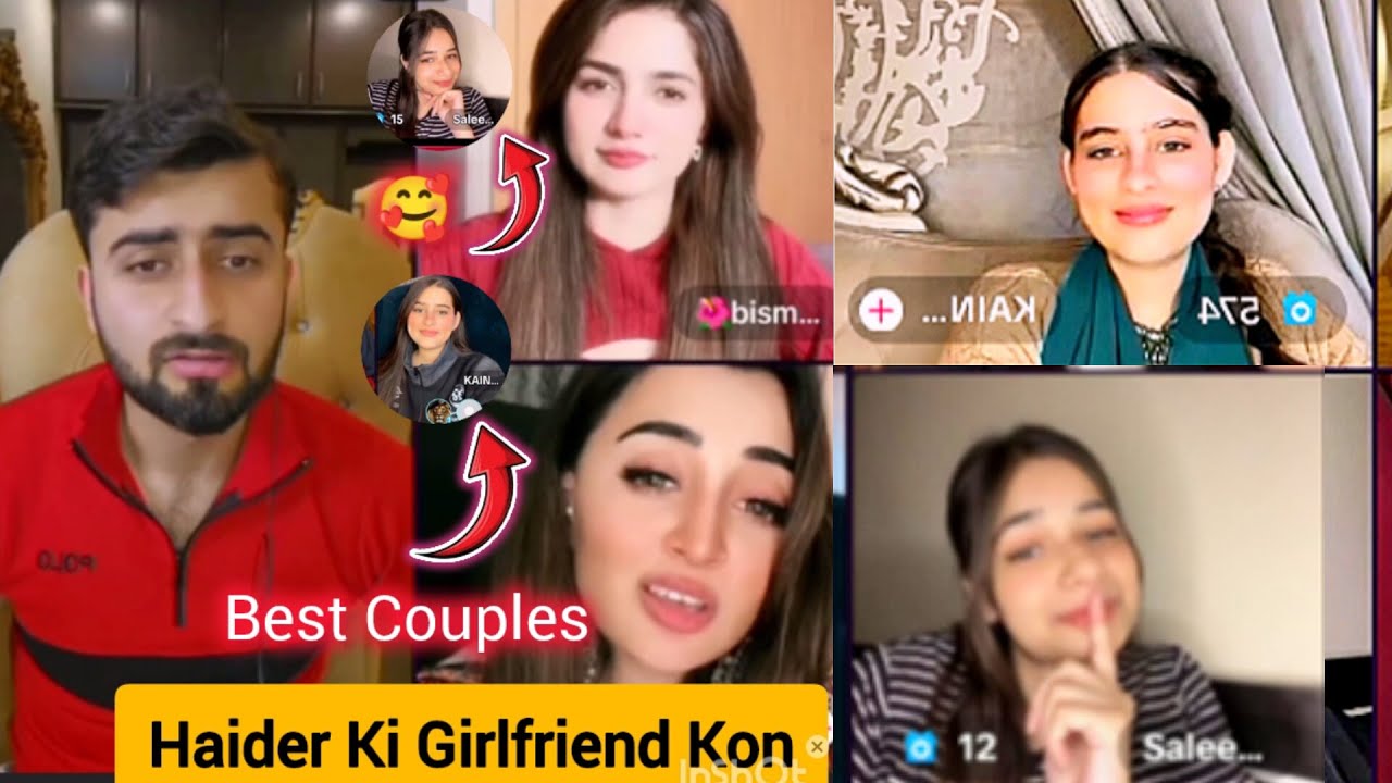 Haider ke girlfriend kon hay😨|Haider Shah live with Saleena&Alina ...