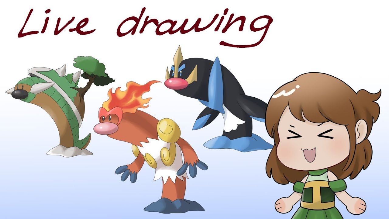 🔴 LiveStream Drawing | Pokémon Fanarts & More | IRIS from Max S - YouTube