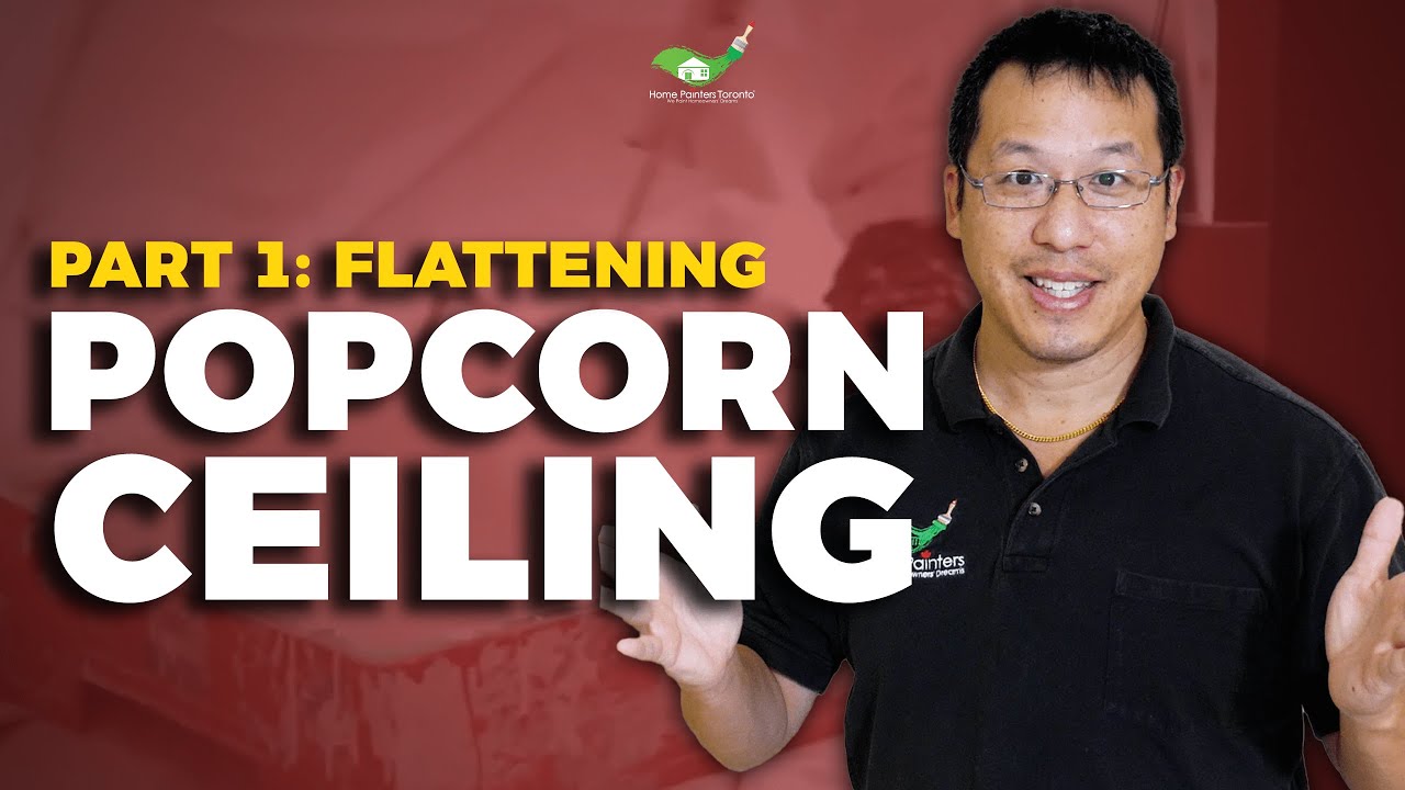 Flattening Popcorn Ceilings - Efficient Techniques Part 1 - YouTube
