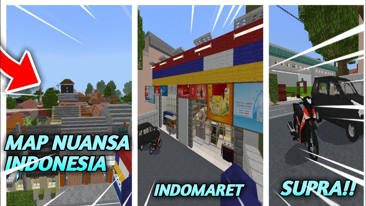 Map nuansa Indonesia DI MINECRAFT!! - YouTube