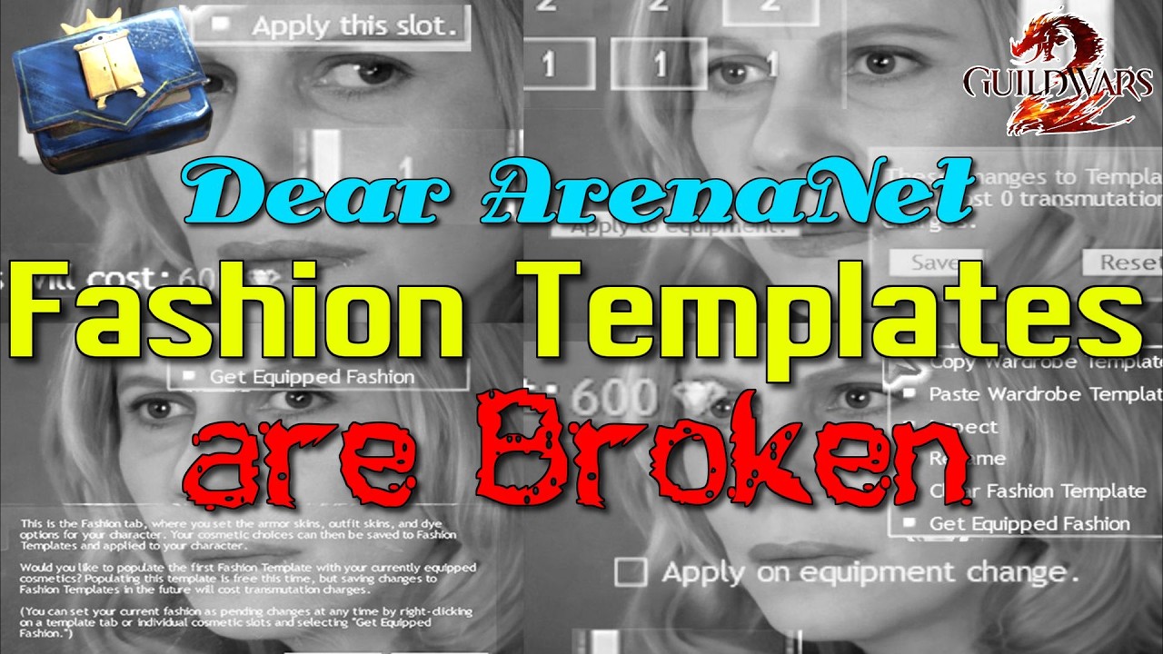 Guild Wars 2 | Dear ArenaNet | Fashion Templates are a Disaster - YouTube