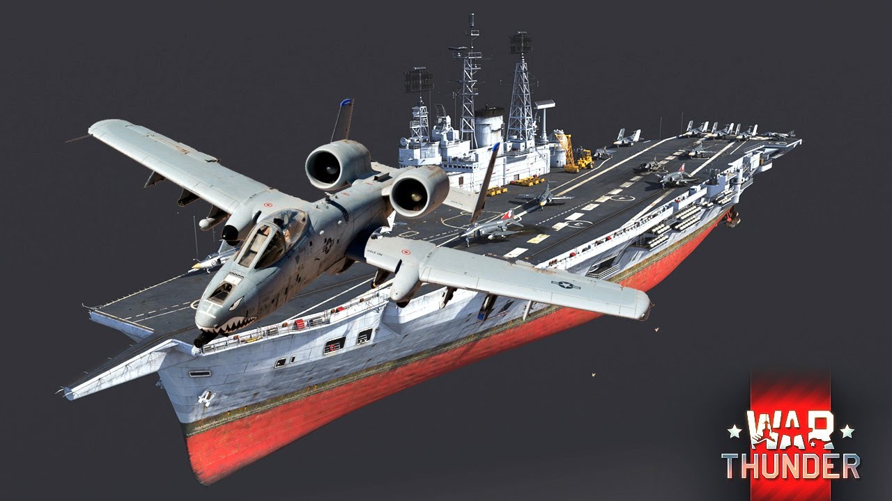 Landing an #a10 on the aircraft carrier - #warthunder - YouTube