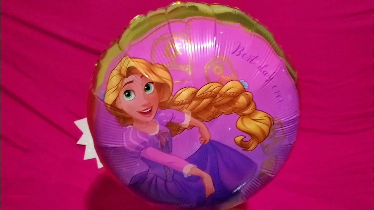 INFLATING FUN PRINCESS RAPUNZEL MYLAR BALLOON!!! - YouTube