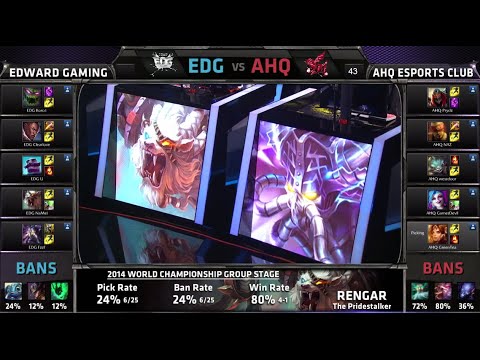 Edward Gaming vs ahq e-Sports tie-breaker Group A S4 LOL World Championship 2014 Day 4 | AHQ vs ...