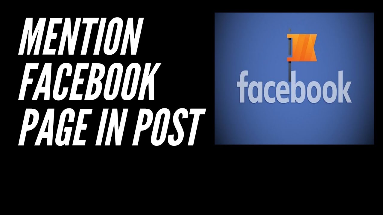How To Mention Facebook Page In Post| Life With Humans - YouTube