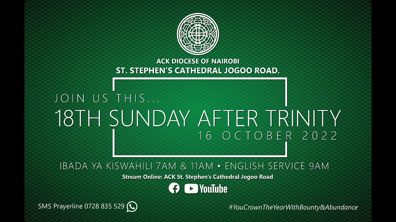 The 18th Sunday after Trinity | English Service | 9th Oct 2022 - YouTube