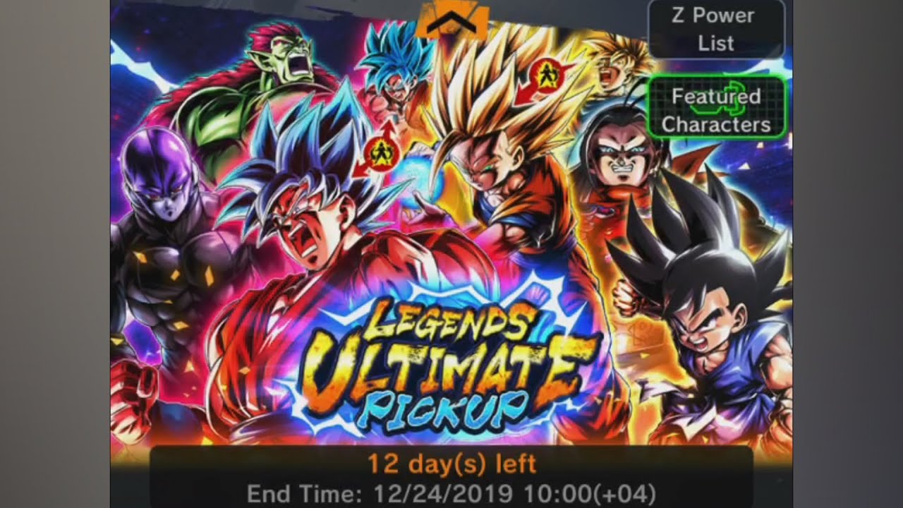 Dragon Ball Legends - Legends Ultimate Pick-Up Summons - YouTube