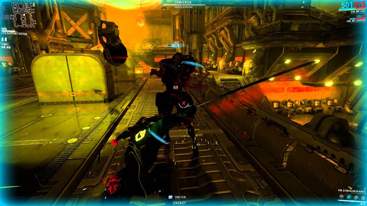 Warframe solo gameplay (dragon nikana first run) - YouTube