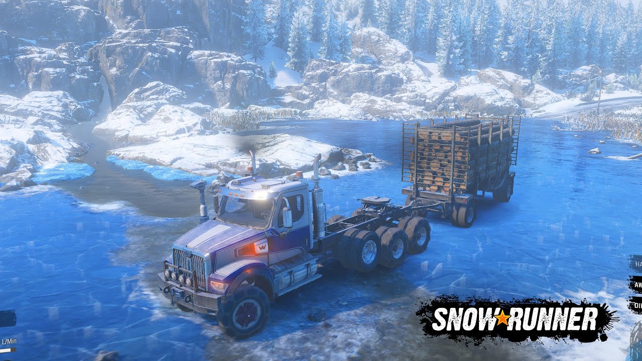 SnowRunner | ALASKA (Pedro Bay) - LONG Logs Delivery ! (Far Far Away ...