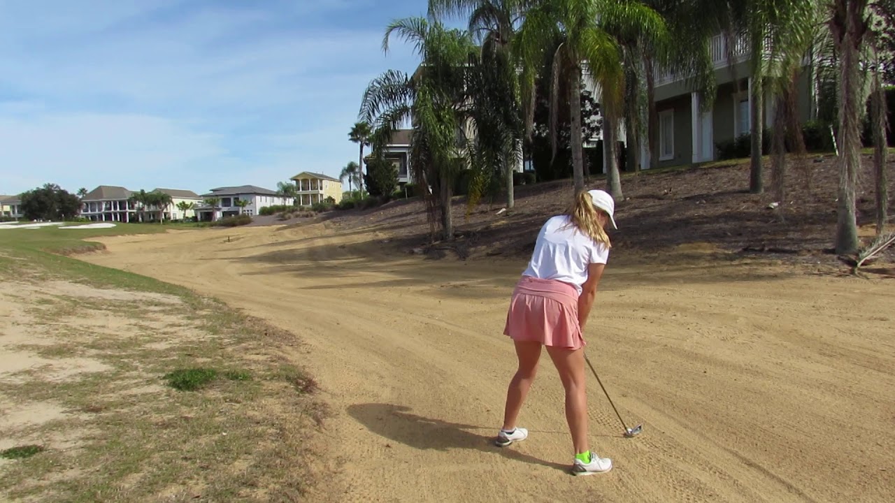 Kaitlyn M Shields : practice Sand traps - YouTube