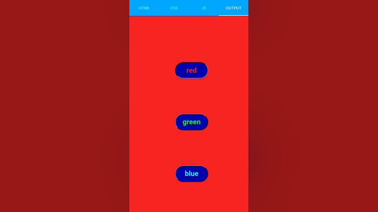 Tab Button Use Of Html Trending Coding Shorts Html Code Javascripting Hacking Css Youtube