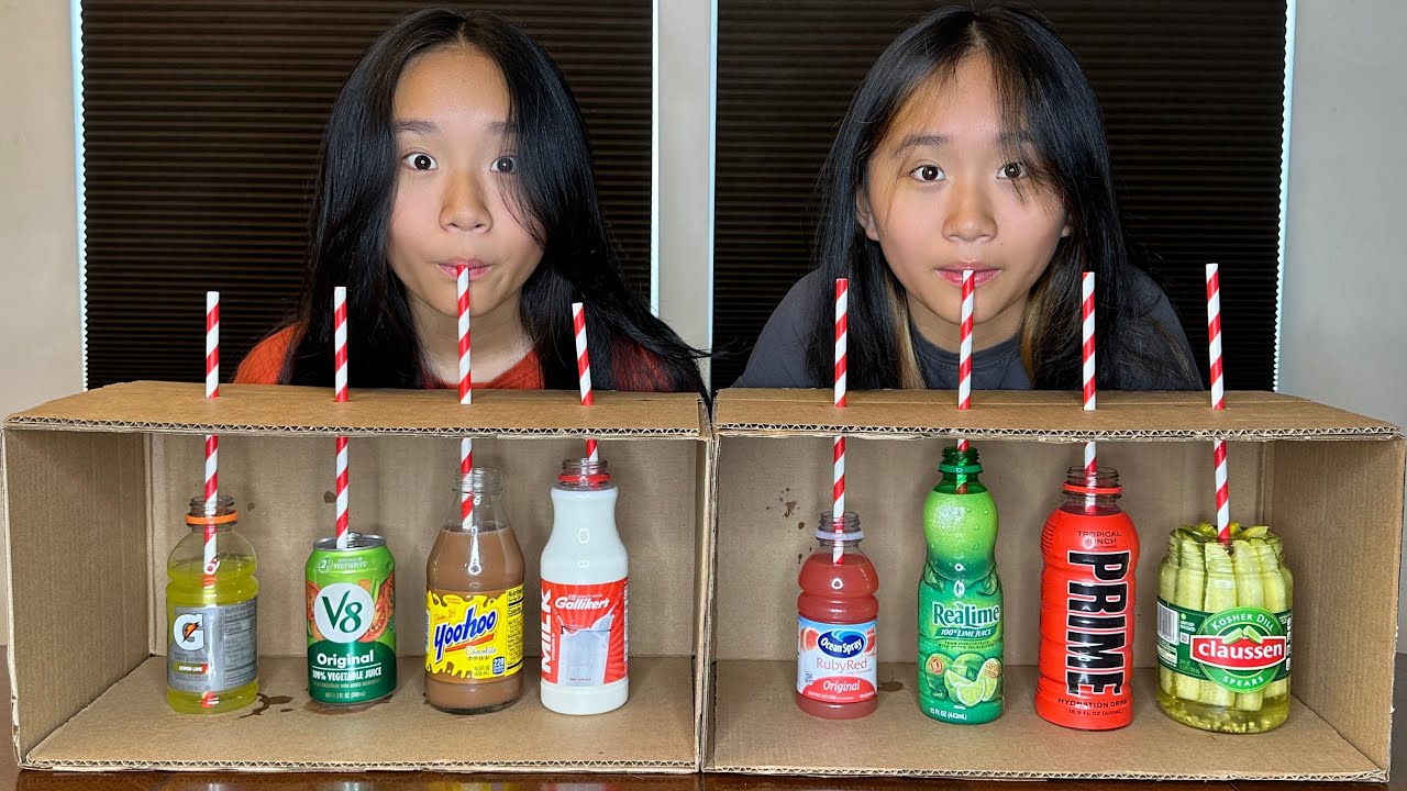 Can we guess the drinks in the box? | Janet and Kate - YouTube