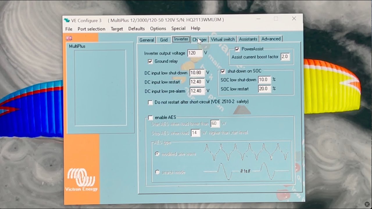 Victron MultiPlus VEConfigure Tabs Setting - Important! - YouTube