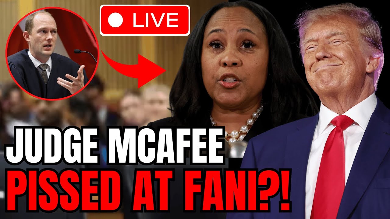 Judge McAfee FLIPS OUT & YELLS At Fani Willis After She GOES To ATL ...