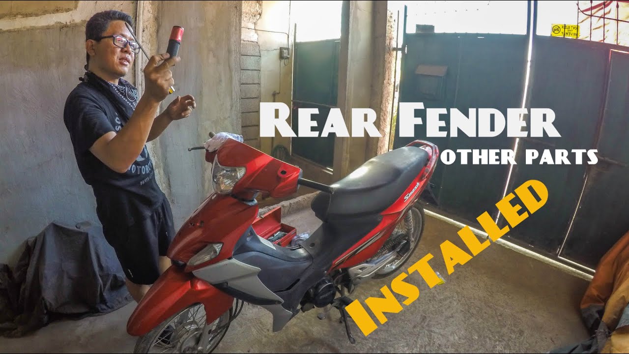 Repo Suzuki Smash gets a New Rear Fender, Handle Grips, Side Mirror ...