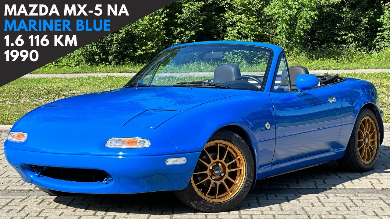 Mazda MX 5 NA Mariner Blue 1.6 116KM - YouTube