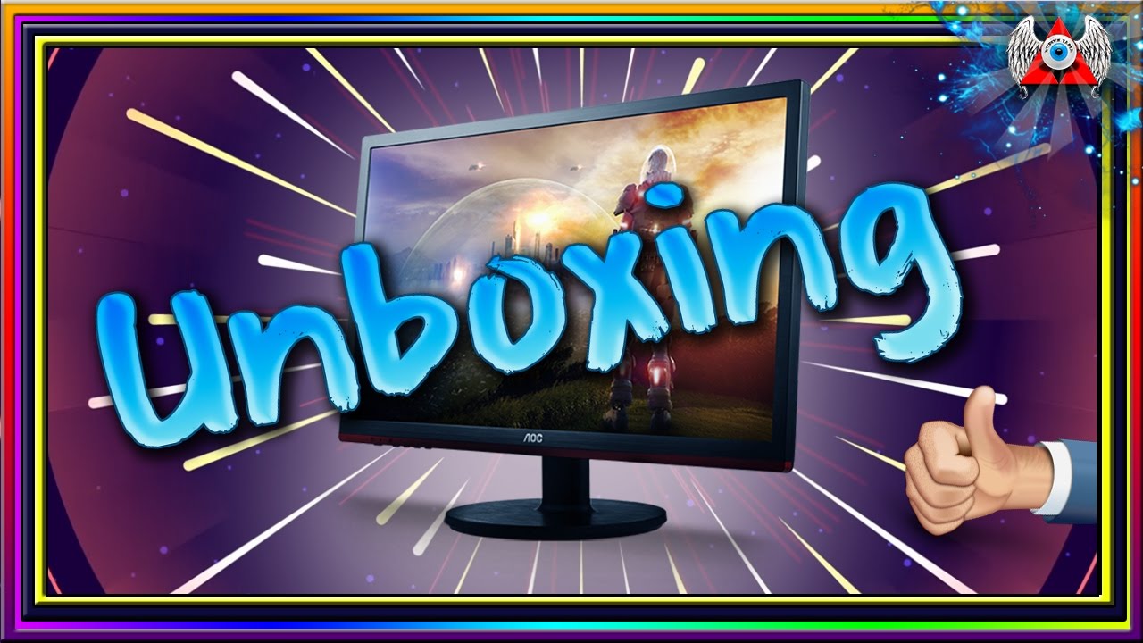 Unboxing • Monitor LED 24" AOC Gamer Sniper G2460VQ6 Widescreen Full HD ...